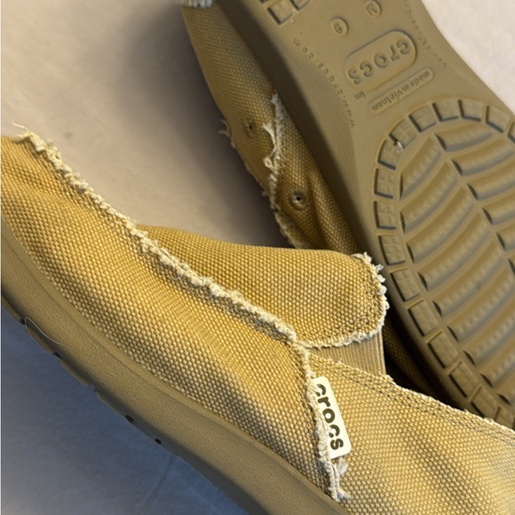 CROCS | Shoes | Crocs Mens Tan Santa Cruz Slip On Shoes | Poshmark